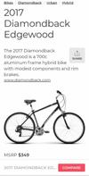 DIAMONDBACK EDGEWOOD HYBRID BIKE for sale in Burbank, CA - 5miles: Buy ...