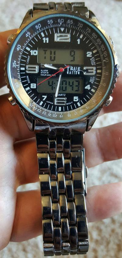 True Nation black chrome BIG MAN'S WATCH. for sale in Dallas, TX ...