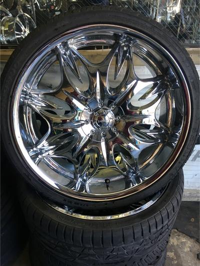 22 inch rims and tires for sale in Sugar Land, TX - 5miles: Buy and Sell