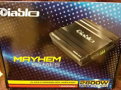 New DIABLO 2800 watts amplifier with bass knob! for sale in Dallas, TX ...