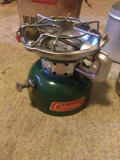 Vintage Coleman 501-960 aluminum cook kit in box for sale in Waxahachie ...