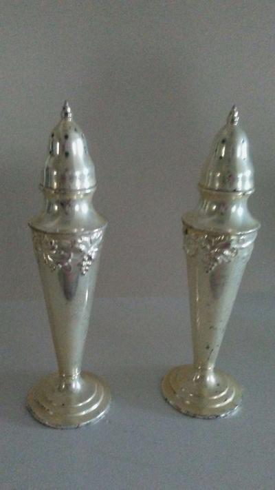 VINTAGE VICTORIA MASCO #680SILVER PLATED SALT & PEPPER SHAKERS6 ...