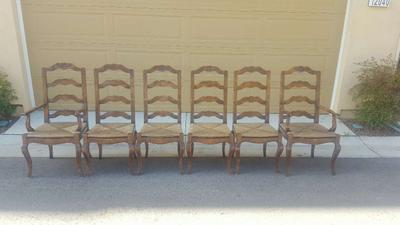 6 GUY CHADDOCK Melrose Collection Country French Dining Room Chairs for ...