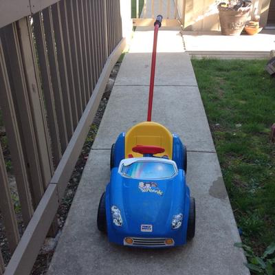 Fisher price little people hand push car (no charger) for sale in ...