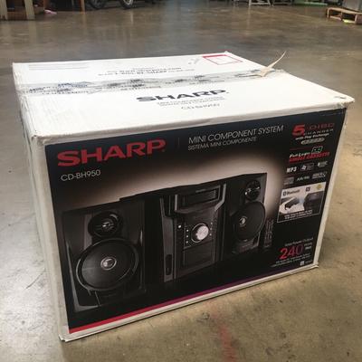 NEW SHARP 240W 5-DISC MINI SHELF SYSTEM WITH CASSETTE AND BLUETOOTH ...