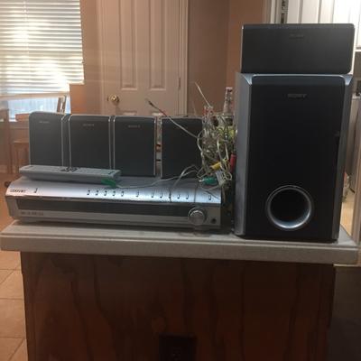 Sony 7 piece Surround sound system with 5 disc DVD player for sale in ...