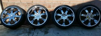 "22" INCH 5 LUGS UNIVERSAL CHROME RIMS" for sale in Los Angeles, CA ...