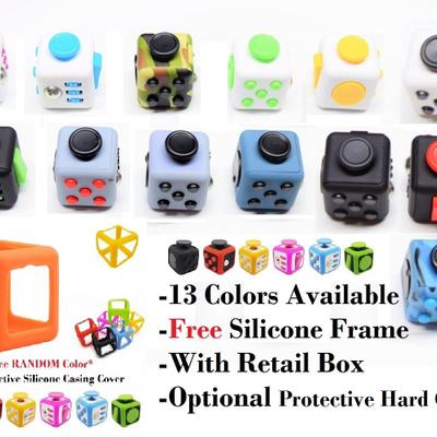 Camouflage fidget cube optional case choose your colors(free silicone ...