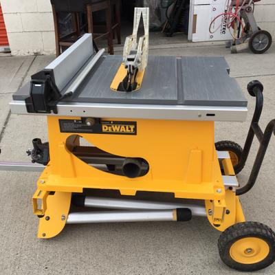 Dewalt DW744 10" table saw & Dewalt 7440rs table saw portable work ...