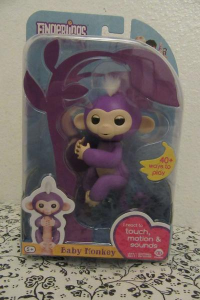FINGERLINGS MIA PURPLE Baby Monkey Finger Pet WOWWEE 2017 FINGERLING ...