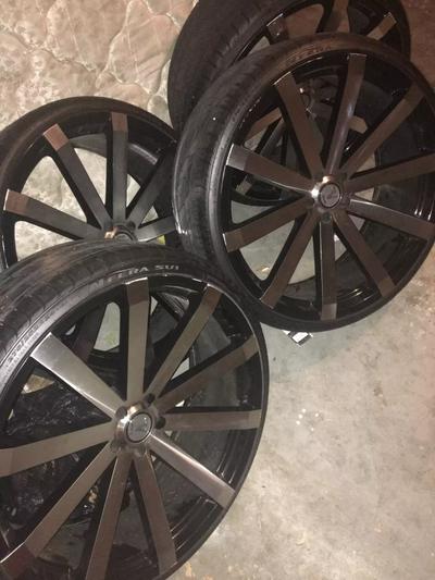 24 inch rims and tires 5 lug universal for sale in Wichita, KS - 5miles ...
