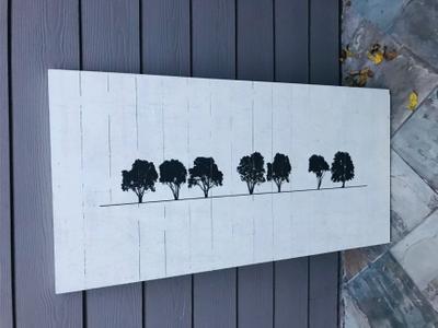Large tree print on wood wall decor art for sale in Sugar Land, TX ...