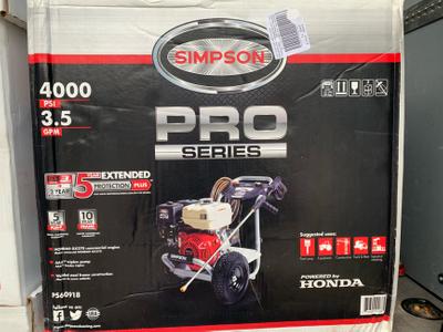 SIMPSON Pro Series 4000-PSI 3.5-GPM Cold Water Gas Pressure Washer ...