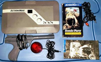 1987 Action Max Console System with Sonic Fury VHS Game with box panels ...
