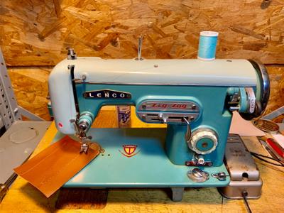 ALL METAL, INDUSTRIAL STRENGTH LENCO SEWING MACHINE for sale in ...