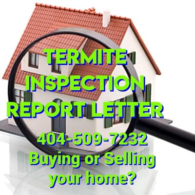 Termite Inspection Report Letter for sale in Richmond Hill, GA - 5miles ...