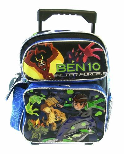 Ben 10 Alien Force Small 12 inches Rolling Backpack - Kid Licensed ...