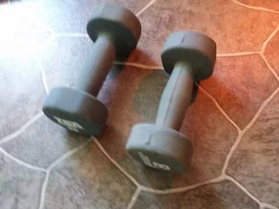 Gray colored 8 pound weights for sale in Weatherford, TX - 5miles: Buy ...