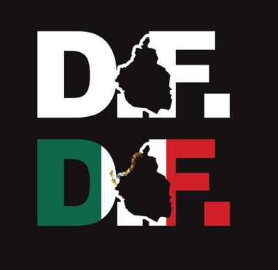 DF letters Decal Car Window Laptop Map Vinyl Sticker Distrito Federal ...