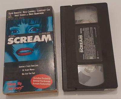 Scream Blue Variant Box Wes Craven Horror VHS stars Neve Campbell ...