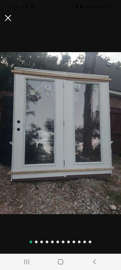 MMI Door 75 in. x 81.75 in. Primed Fiberglass Prehung Left Hand Inswing ...