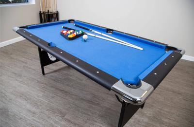 Hathaway Fairmont Portable 6-Ft pool table with easy folding legs for ...