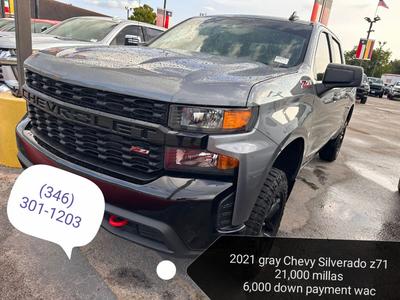 2021 gray CHEVY SILVERADO z71 21,000 millas 6,000 down payment WAC for ...