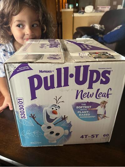 United box of pull ups size 4/5 he’s proud to be potty trained he wants ...