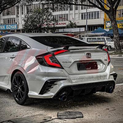 2016-18 Honda Civic 10th Gen Sedan FK7 FK8 Body Kit By YOFER (Back ...