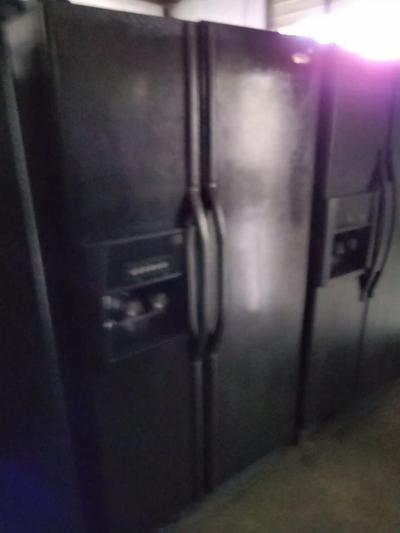 Whirlpool refrigerator side by side color black for sale in Houston, TX ...