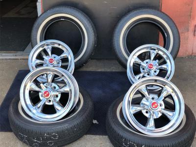 Rims wheels 15 inch chrome after market rims 5 lugs bolt pattern 115 mm ...