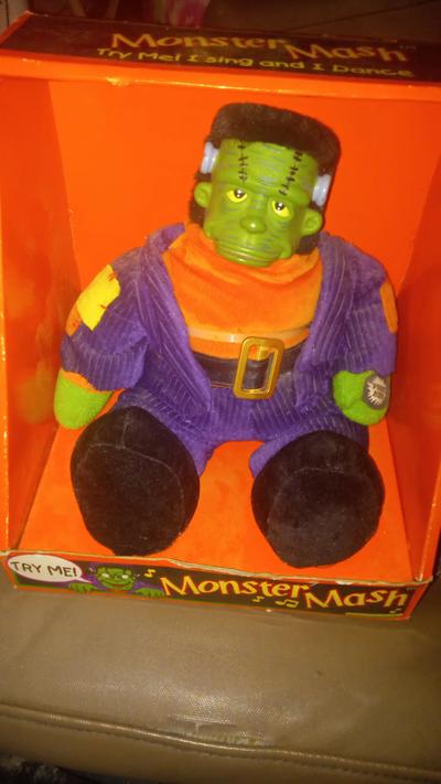 The Dancing Frankenstein Monster was made by Dan Dee in 1999. He wears ...
