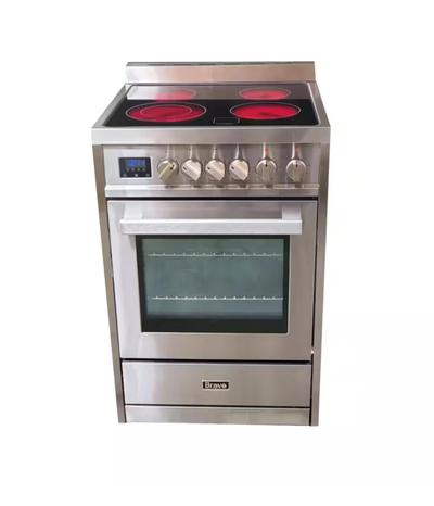 24 in. 4-Element Electric Range with Broil, Pizza and Convection in ...