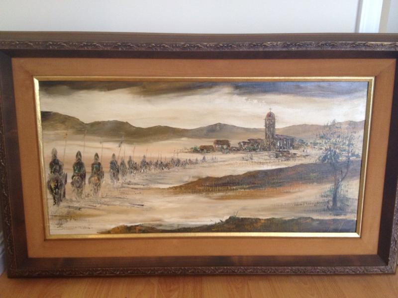 Oil painting signed by California artist stanley for sale in Los ...
