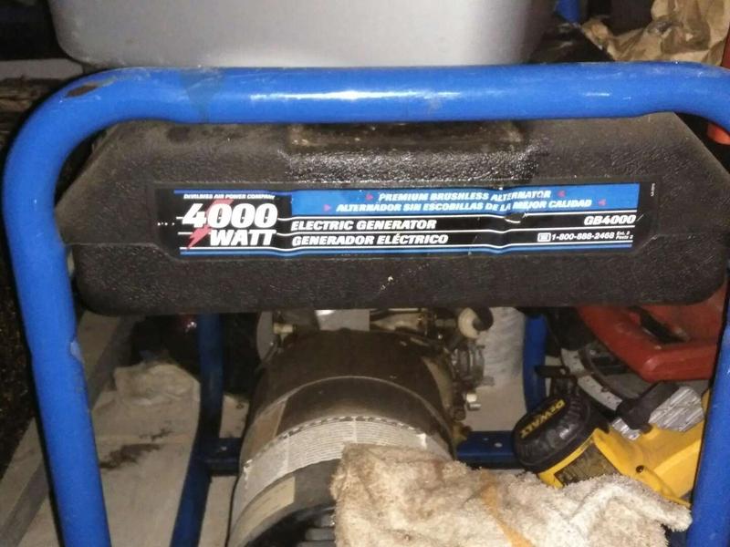 DeVilbiss PORTABLE ELECTRIC GENERATOR 4000 WATTS GB4000 for sale in ...