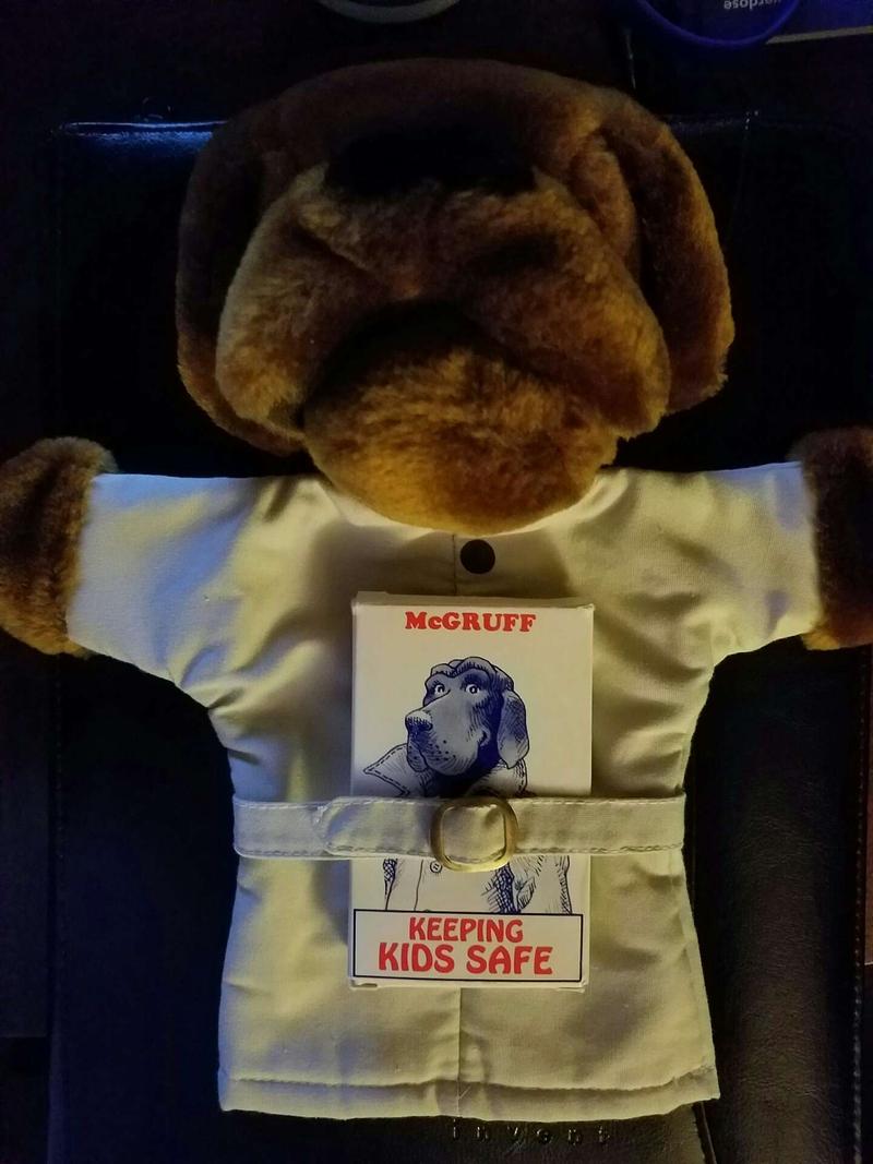 McGRUFF "The Crime Dog" KEEPING KIDS SAFE Soft Hand Puppet & Cassette ...