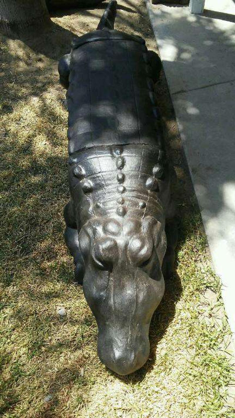 Alligator/Crocodile Cement Bench trade for sale in Rancho Cucamonga, CA ...