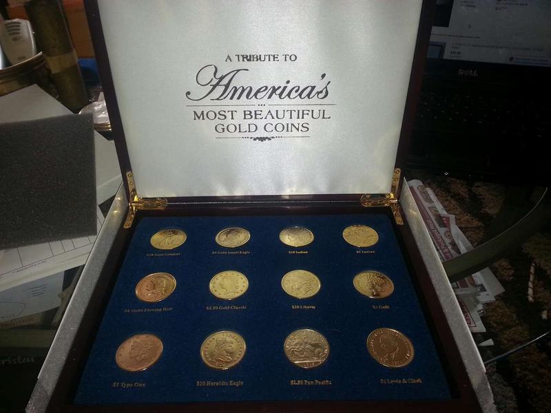 A TRIBUTE TO AMERICA'S MOST BEAUTIFUL GOLD COINS SET (12) for sale in ...