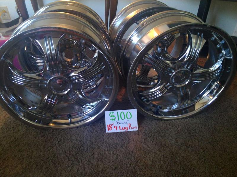 18" Chrome Rims---super SHINY, I MEAN CRAZY SHINY, I CAN SEE MYSELF for ...