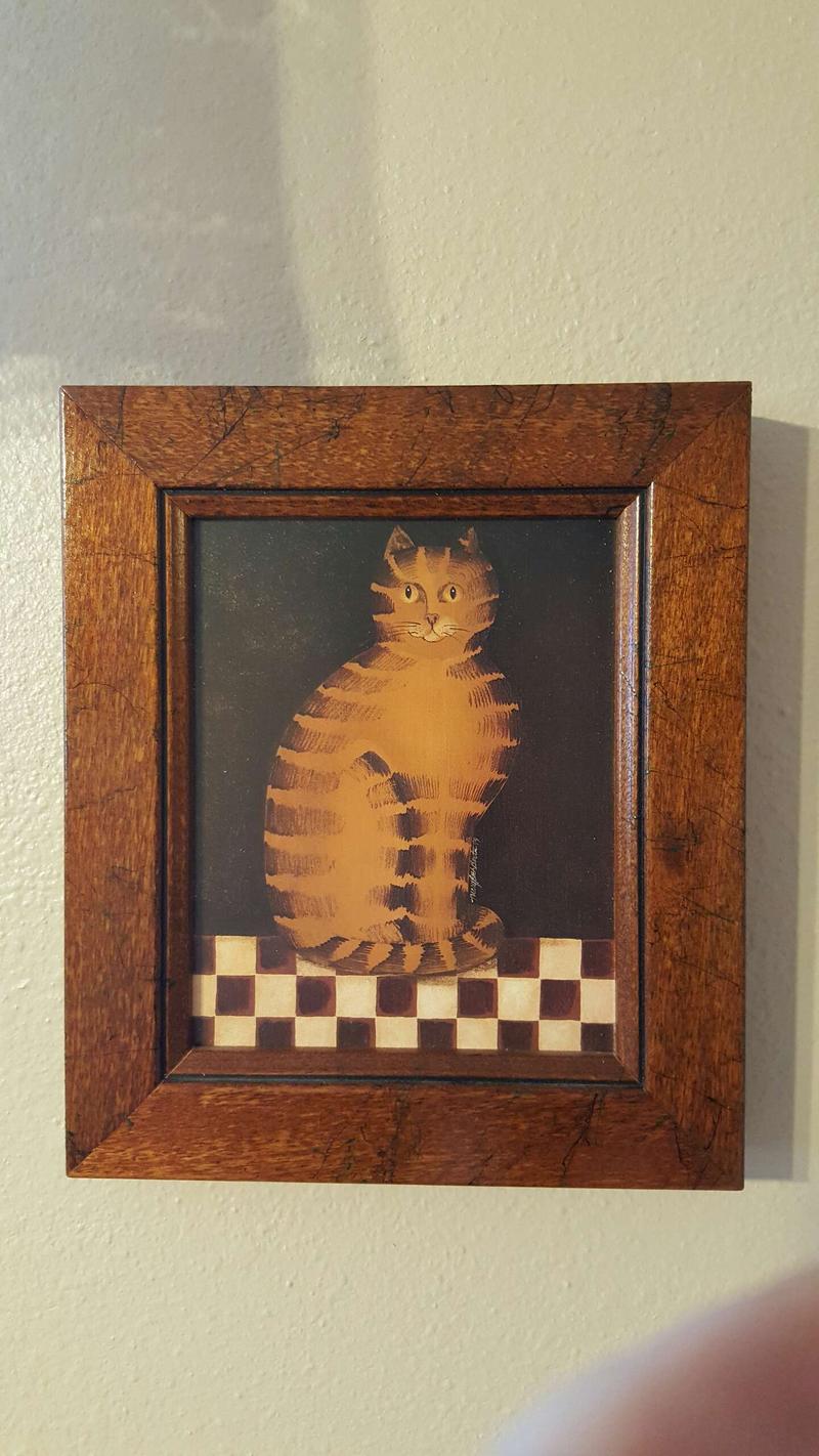 Folk art by Mary Beth Baxter in a hand painted frame for sale in ...