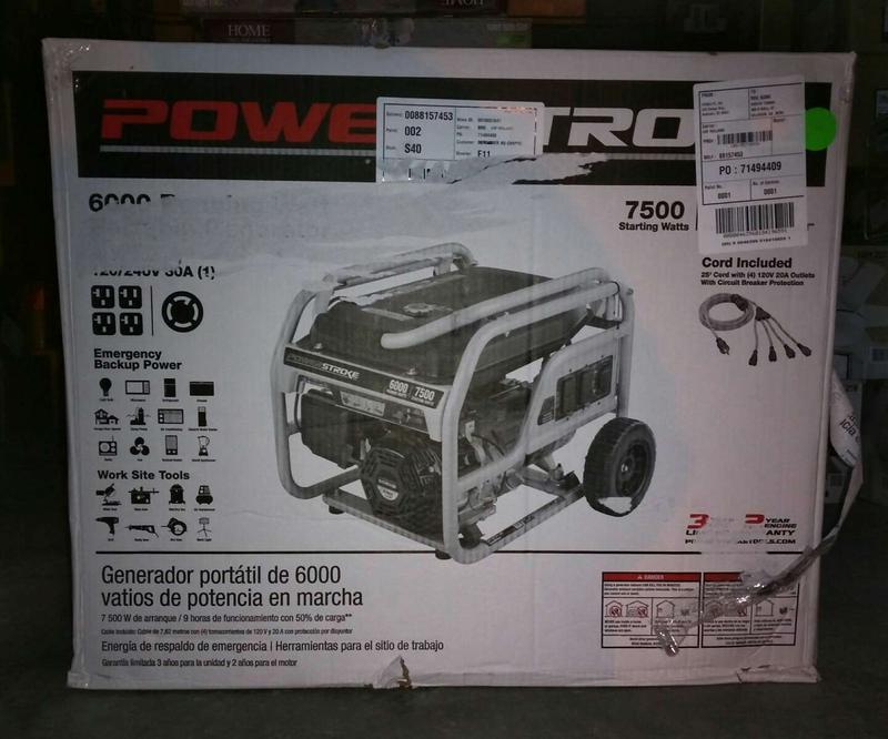 Powerstroke 6000 Watt Generator Parts