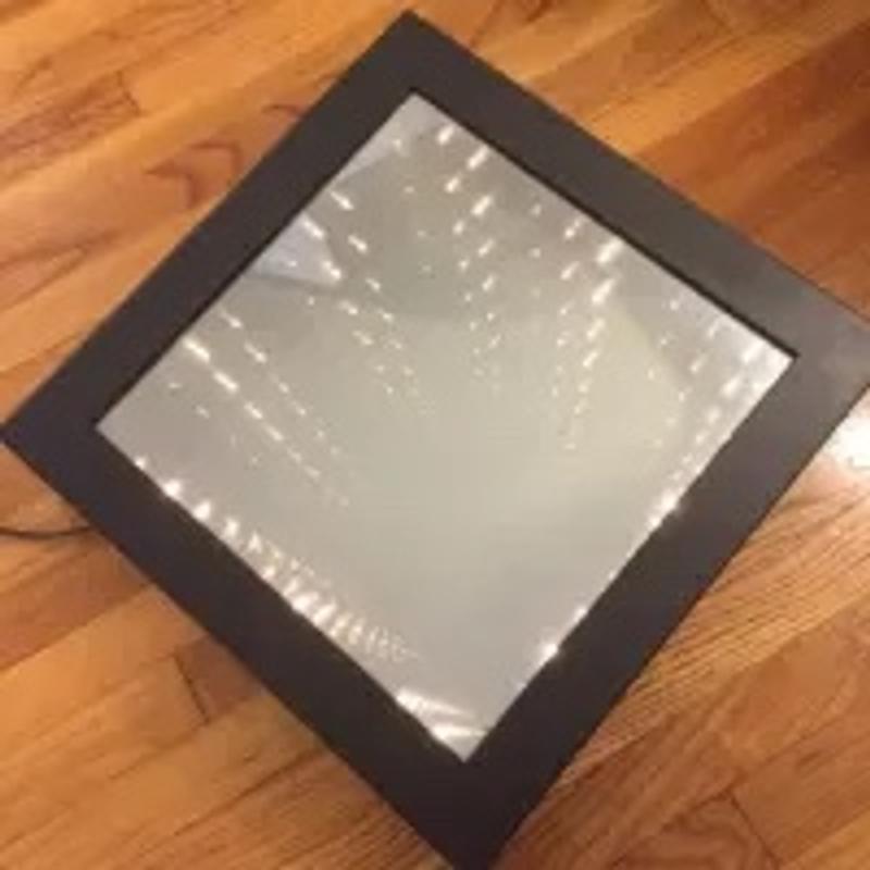 Trippy Infinity Tunnel Optical Illusion Light Show Framed Mirror for ...