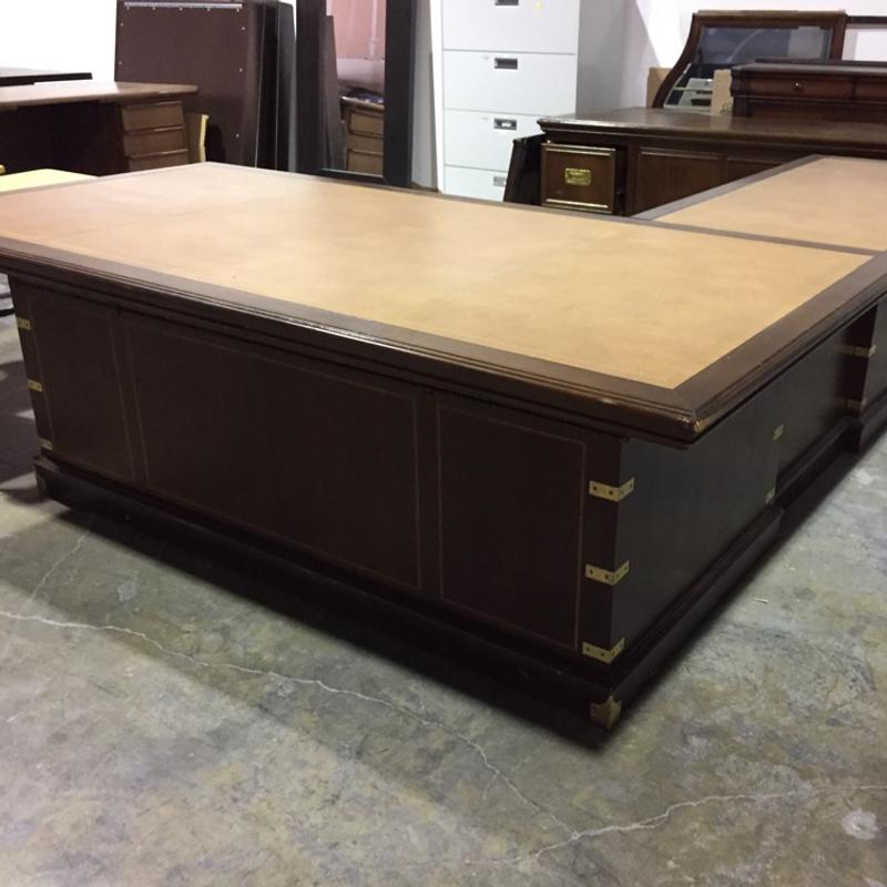 Alex Stuart Design Executive Desk w/return and Credenza for sale in ...
