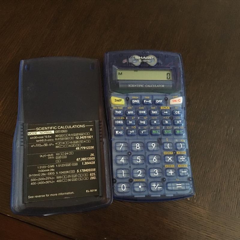 SHARP Clear Case Scientific Calculator for sale in Round Rock, TX ...