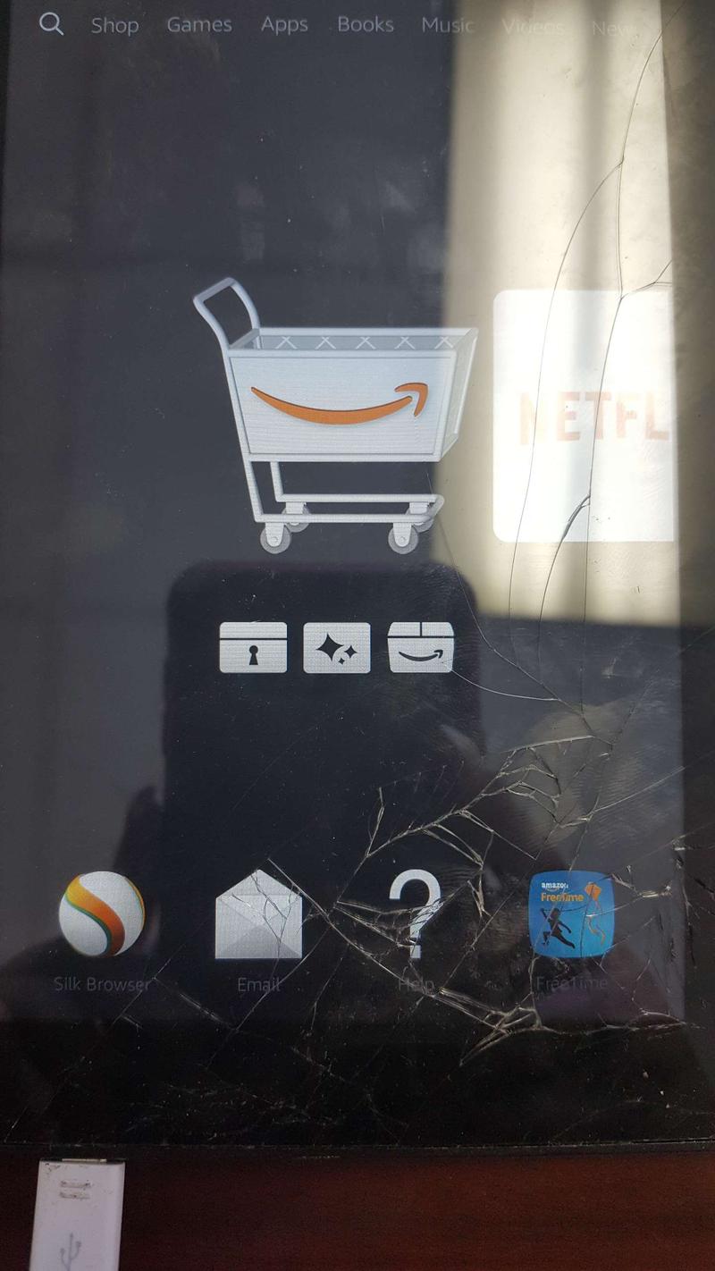 Kindle Fire HD with cracked screen for sale in Covington, GA - 5miles ...