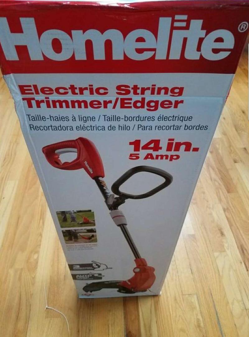 Homelite UT41121A 5 Amp Straight Shaft Electric String Trimmer/Edger ...