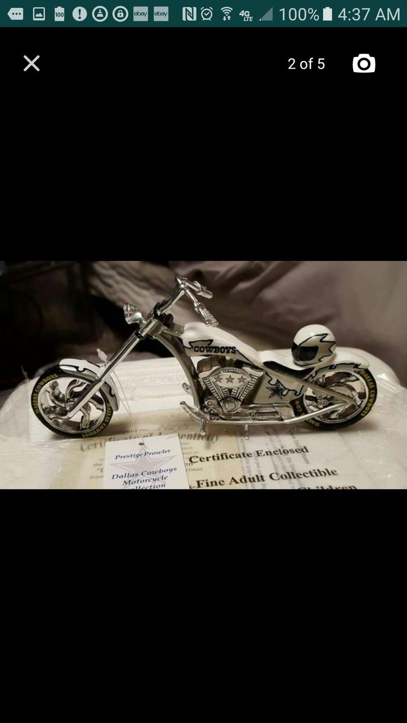 HAMILTON COLLECTION DALLAS COWBOYS MOTORCYCLE for sale in Schuylkill ...