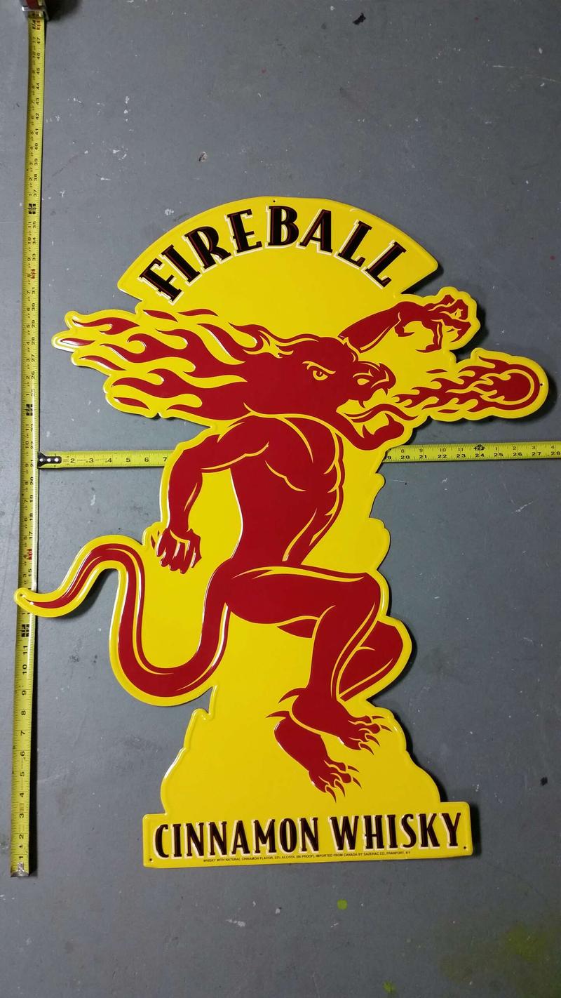 FIREBALL metal sign for sale in Flowery Branch, GA - 5miles: Buy and Sell