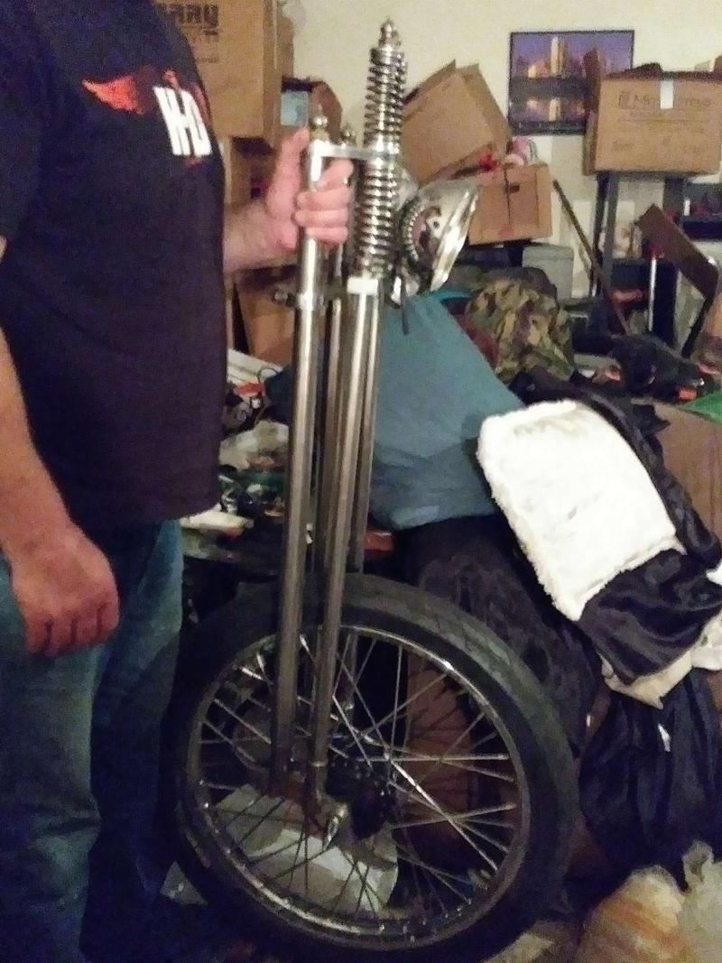 Vintage Harley Springer Front End w/ 21" tore and wheel for sale in ...
