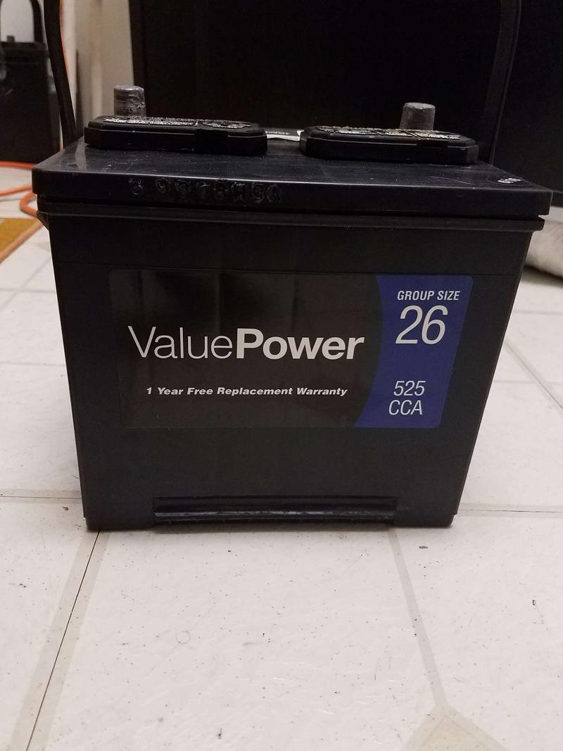 Value Power Battery, Group Size 26, 525 CCA for sale in North Miami, FL ...